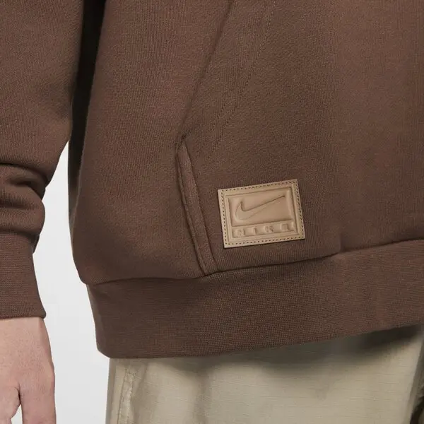 Nike Club Hoodie - Brown/white