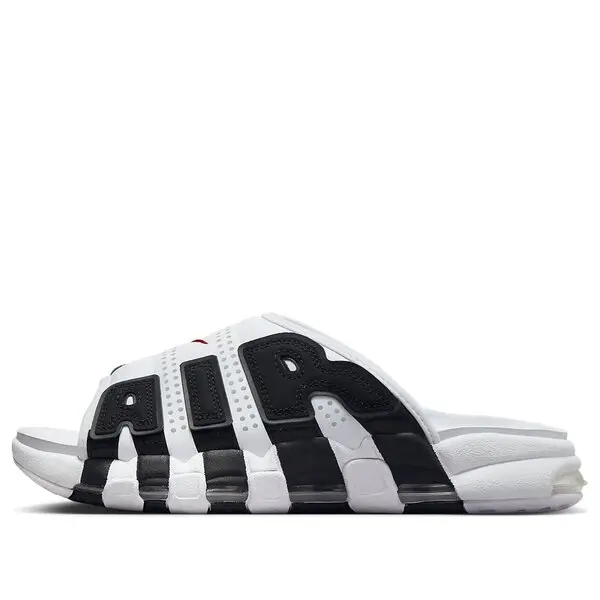 Nike More Uptempo Slide - White/black/university Red