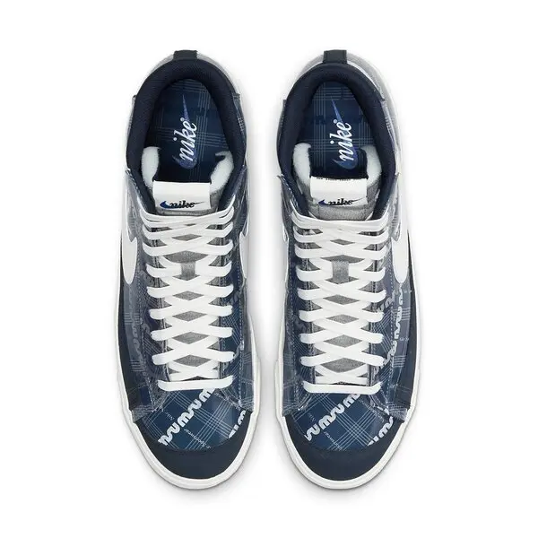 Nike Blazer Mid '77 High Top Sneakers - Blue/white