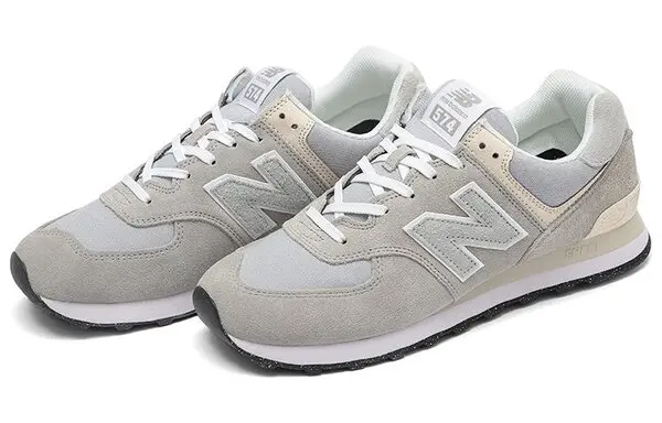 NEW BALANCE 574 Low Top Sneakers - Gray/cream