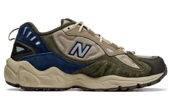 NEW BALANCE 703 'beige Brown' Lace-up Sneakers - Beige/brown/green