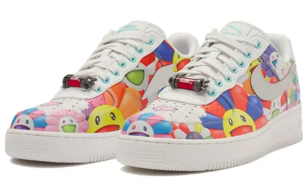 Nike X Rtfkt X Takashi Murakami Air Force 1 Low 'murakami Drip - Multi-color/metallic Silver