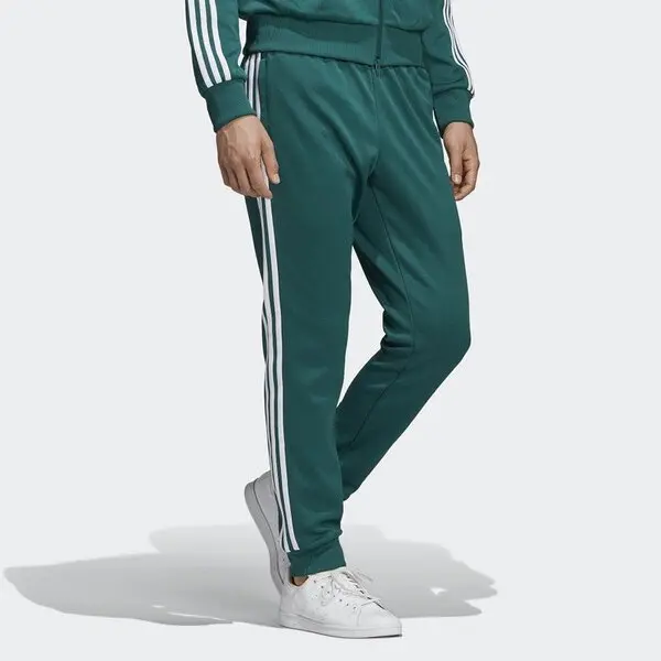 Adidas Originals Sst Tp Logo Embroidered Sports Pants - Green