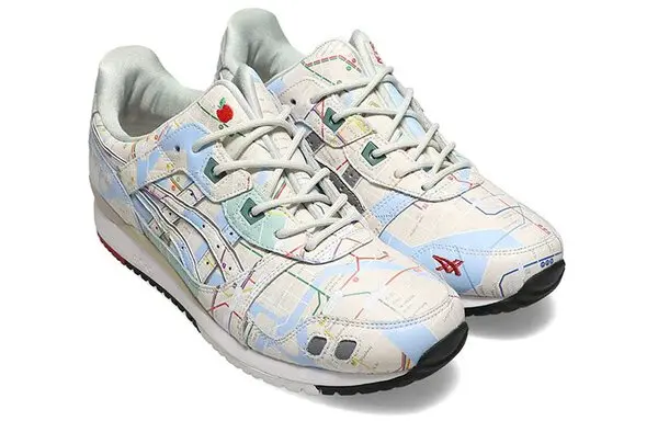 Asics X Atmos Gel-lyte 3 Og 'nyc Subway' Sneakers - White/blue