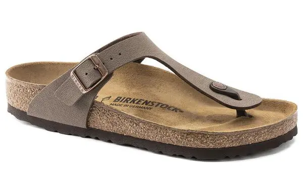 BIRKENSTOCK Gizeh Birkibuc Thong Sandals - Brown