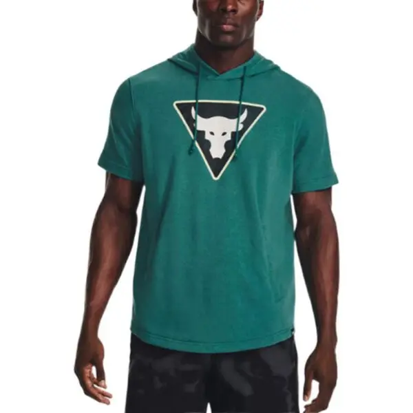 Under Armour Project Rock Terry Short Sleeve Hoodie