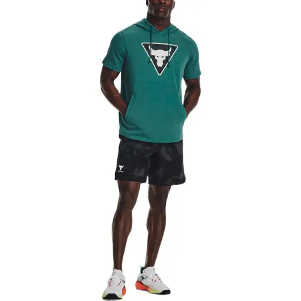 Under Armour Project Rock Terry Short Sleeve Hoodie