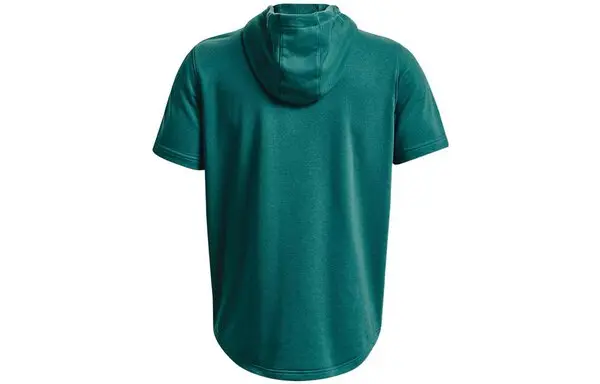 Under Armour Project Rock Terry Short Sleeve Hoodie - Teal