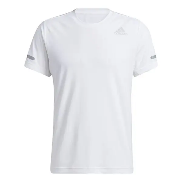 Adidas Elevate Train T Reflective Training Sports Short Sleeve - White