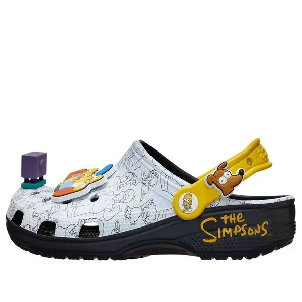 CROCS The Simpsons X Classic Clog 'intro Sequence - White/black