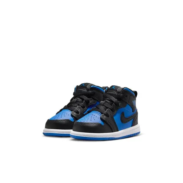 JORDAN Air 1 Mid Sneakers - Black/royal Blue/black