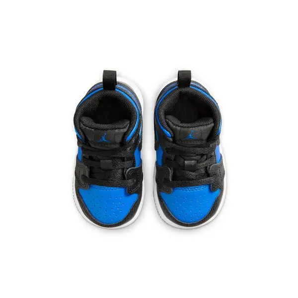 JORDAN Air 1 Mid Sneakers - Black/royal Blue/black