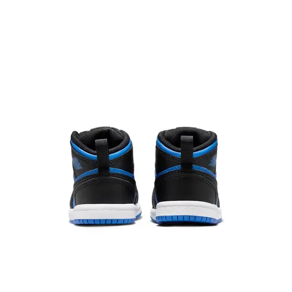 JORDAN Air 1 Mid Sneakers - Black/royal Blue/black