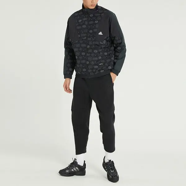 Adidas Logo Printed Zip-up Track Jacket