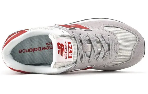 NEW BALANCE 574 Series Sneakers - Gray/red