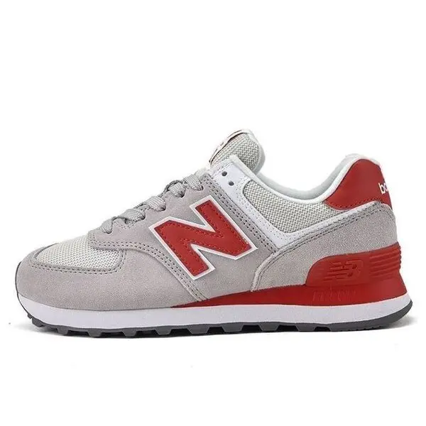 NEW BALANCE 574 Series Sneakers - Gray/red