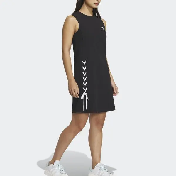 Adidas Originals Sleeveless Logo Dress - Black/multi-color
