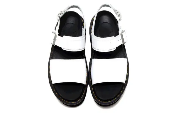 Dr. Martens Voss Leather Platform Sandals - White