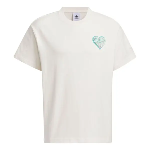 Adidas Originals V-day Short Sleeve T-shirt Asia Sizing - White