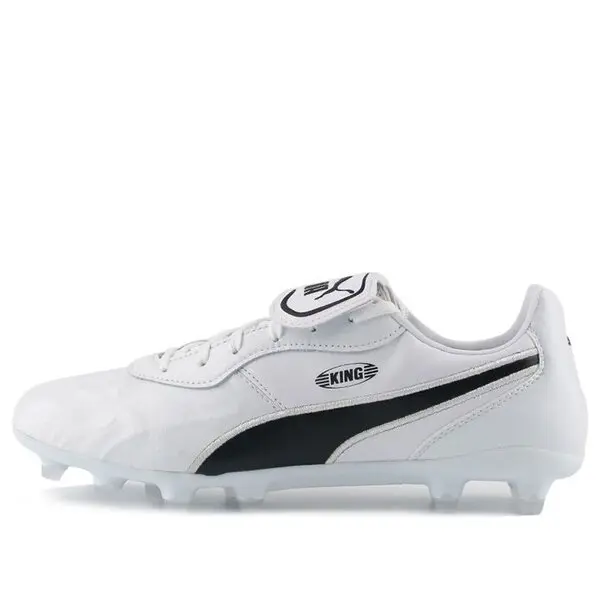 PUMA King Top Fg Soccer Cleats - White/black