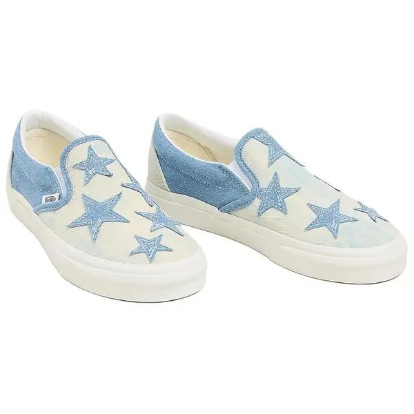 VANS Classic Slip-on Sneakers - Blue/white
