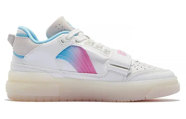 LI-NING Badfive Rookie Low Top Sneakers - White/beige/blue