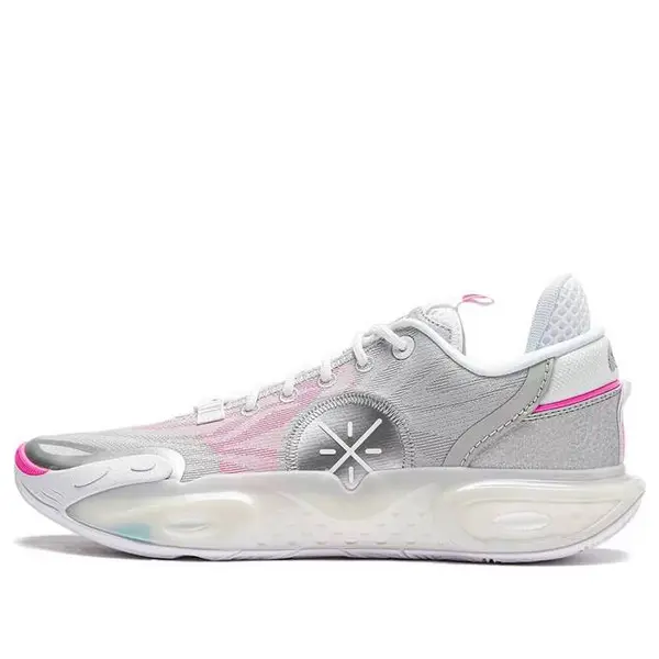 LI-NING Wade All City "silver Pink" Abau023- Athletic Sneakers - Silver/white/pink