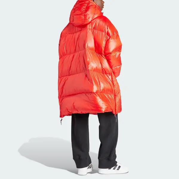 Adidas Originals Padded Long Jacket - Orange