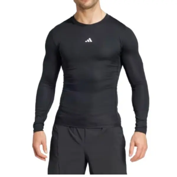 Adidas Techfit Compression Training Long Sleeve T-shirt - Black