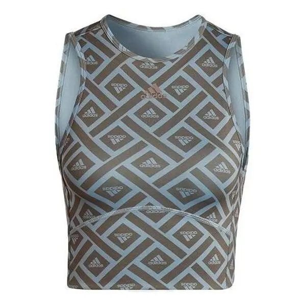 Adidas Hyperglam Training Graphic Cropped Top