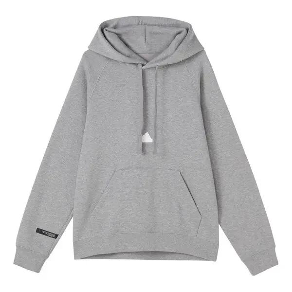 Adidas Hooded Long Sleeve Pullover With Logo Detail
