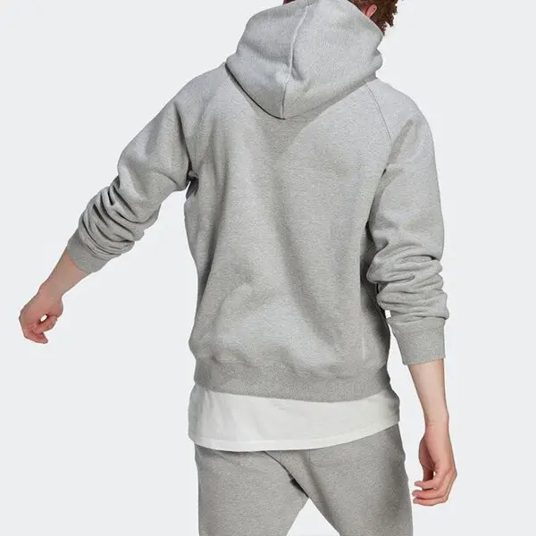Adidas Hooded Long Sleeve Pullover With Logo Detail