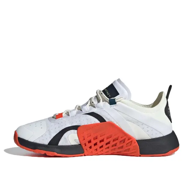 Adidas By Stella Mccartney Dropset Athletic Sneakers - White/off White/active Orange