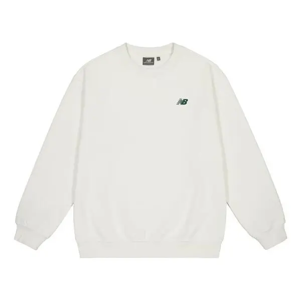 NEW BALANCE Casual Sport Crew Neck Pullover Asia Sizing 'white - White/black