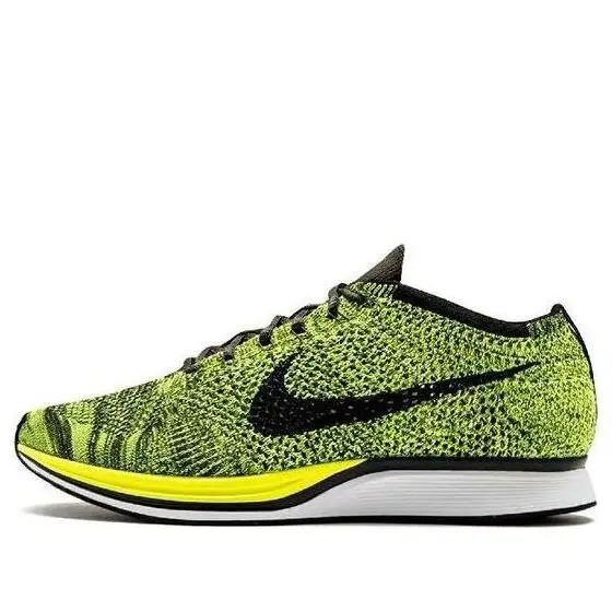 Nike Flyknit Racer 'volt' Sneakers - Volt/black-sequoia