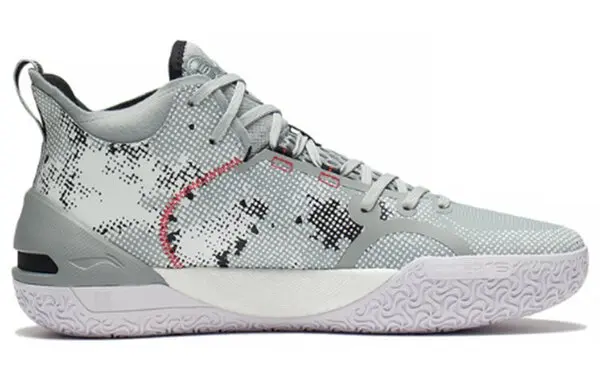 LI-NING Yushuai 16 Mid 'ape Camo' Sneakers - Grey/silver