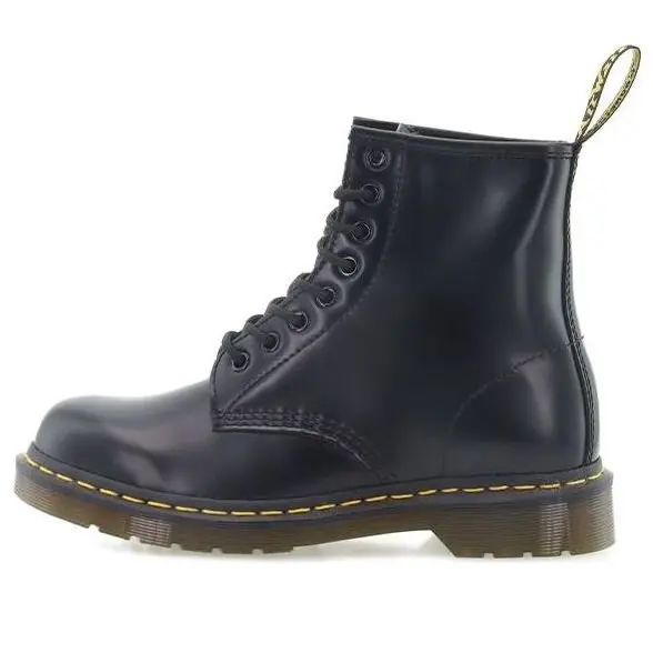 Dr. Martens 1460 Smooth Leather Lace Up Boots - Black