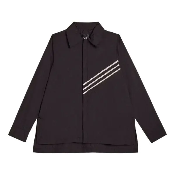 Adidas Y-3 Raw Edge 3 Stripes Shirt - Black