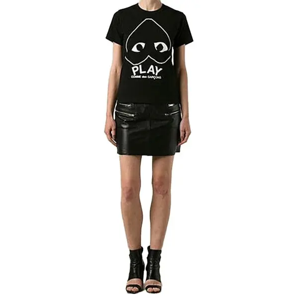 Play Comme Des Garcon Inverted Heart Logo T-shirt