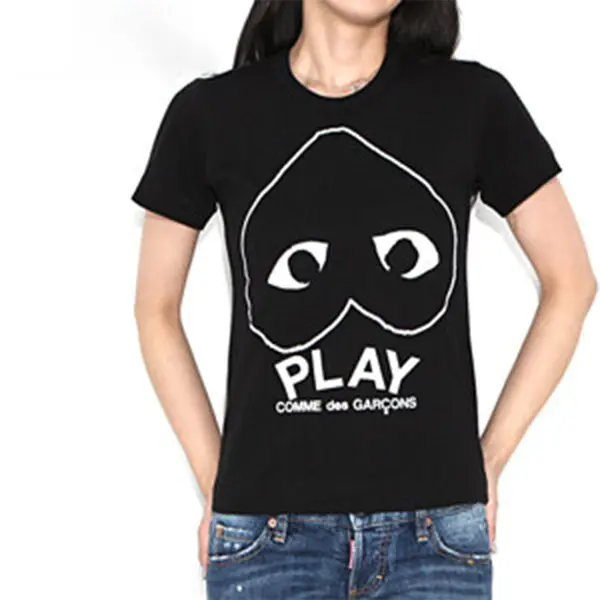 Play Comme Des Garcon Inverted Heart Logo T-shirt
