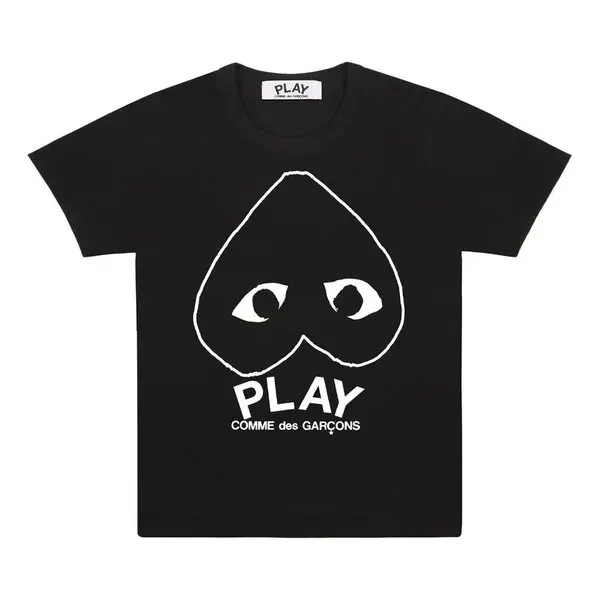 Play Comme Des Garcon Inverted Heart Logo T-shirt - Black