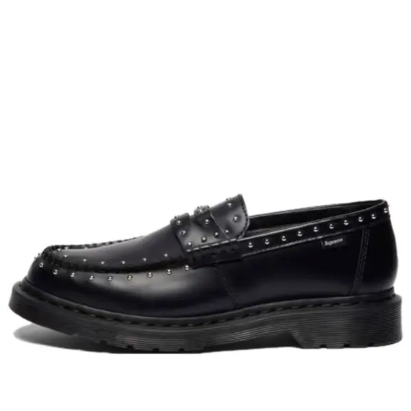 Dr. Martens X Supreme Studded Loafers - Black