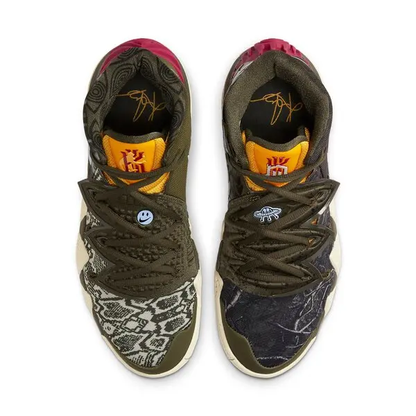 Nike Kyrie Hybrid S2 Ep "what The Camo" High Top Sneakers - Greenred
