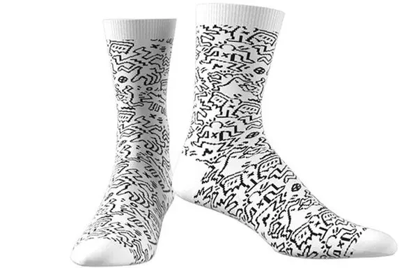 Adidas Neo X Crossover Graffiti Pattern Casual Socks