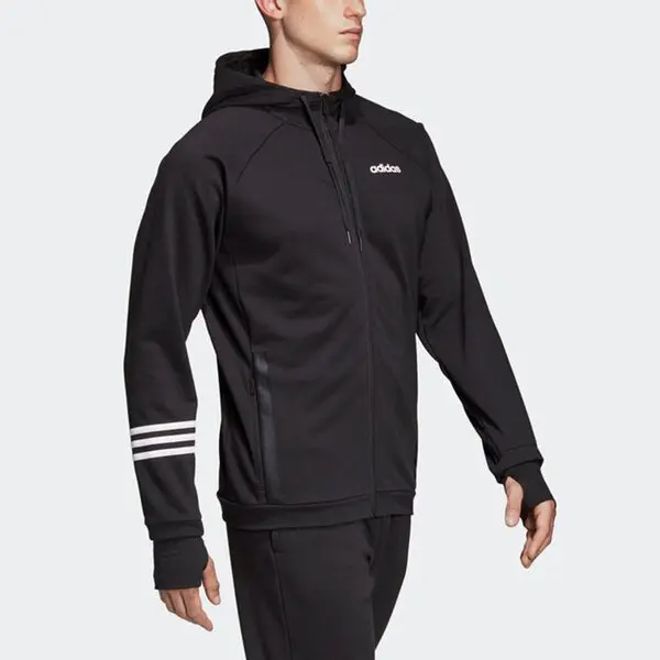Adidas Training Knit Zip-up Hooded Jacket