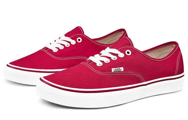 VANS Authentic Low Top Sneakers - Red