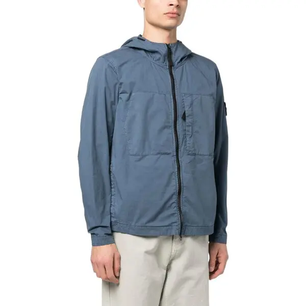 Stone Island Hooded Jacket - Dark Blue