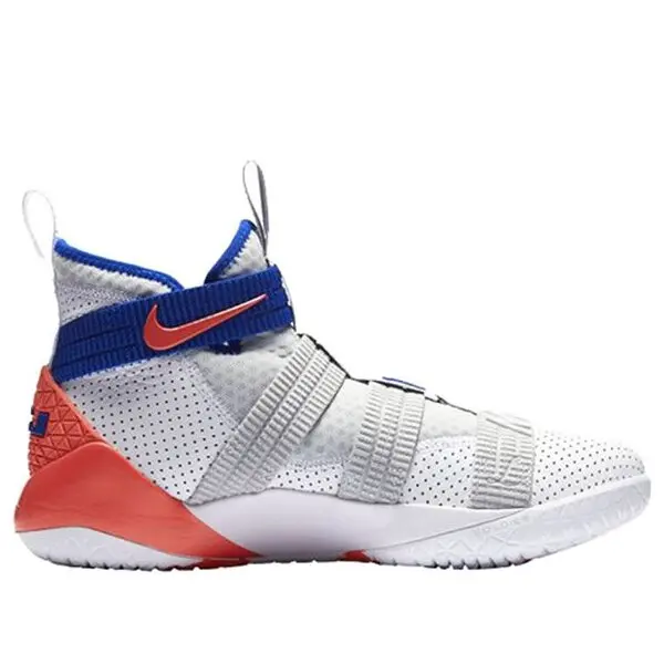 Nike Lebron Soldier 11 'ultramarine' High Top Athletic Sneakers - White/blue/red