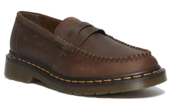 Dr. Martens Penton Crazy Horse Loafers - Tan