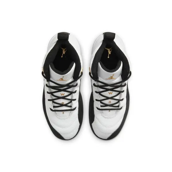 JORDAN 12 Retro "royalty" High Top Sneakers - White/black/gold